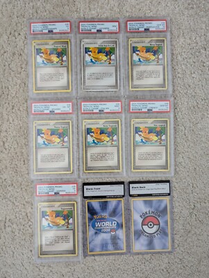 Pokemon 2004 Tropical Wind Complete Set World championships PSA 5-10 ...