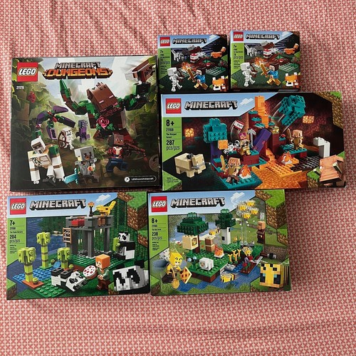 RETIRED Lego Minecraft Sets 21158, 21162, 21165, 21168, 21176. Brand ...