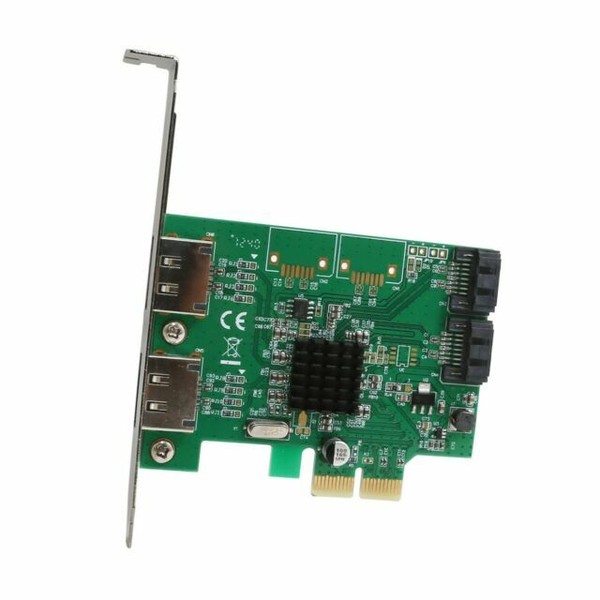 Syba IOCrest PCIe X2 4 Port SATA 3 III Controller Card 2x External ...