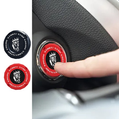 1x Car Start Button Cover Rotary Push Start Button Protector Auto ...