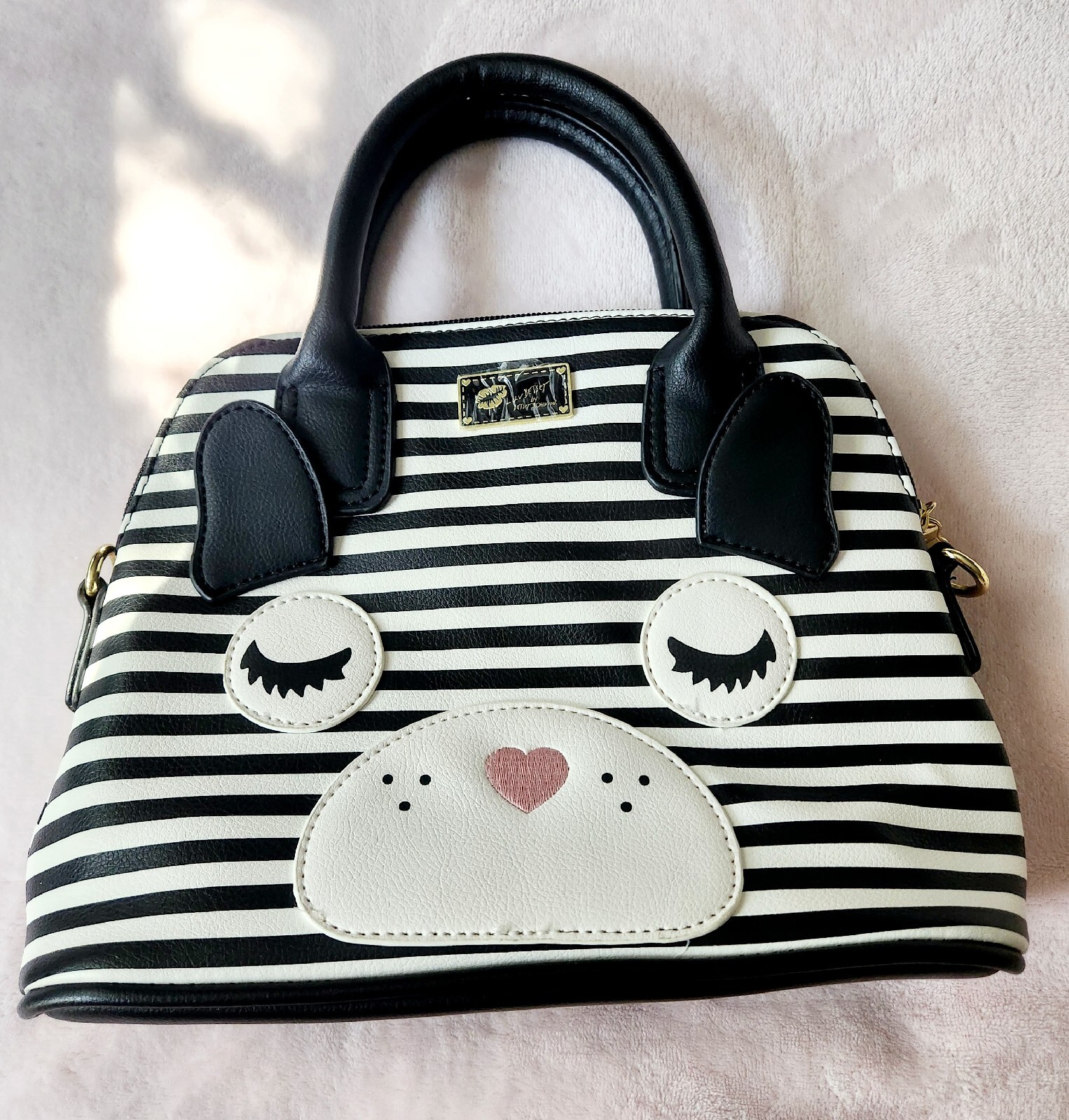 Betsey Johnson Adorable Dog Satchel Bag Purse - Gem