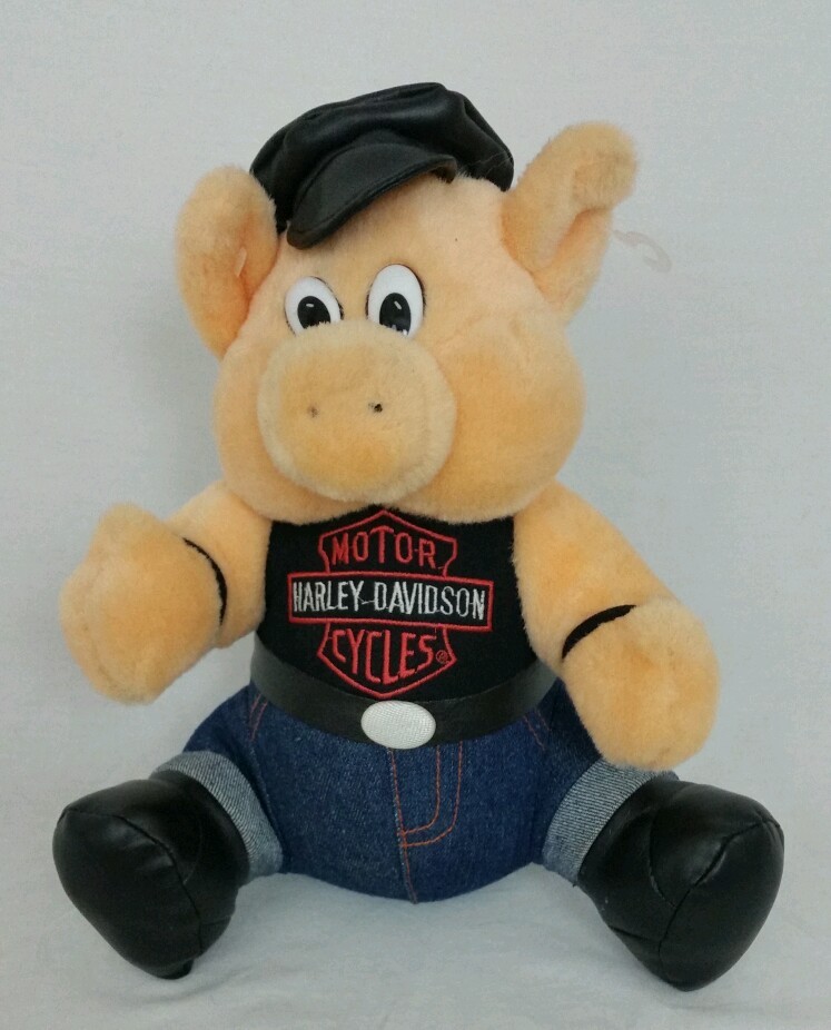 Harley Davidson Motorcycles Plush Toy Biker Hog EUC 11 INCH (approx ...