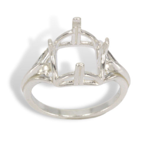 10mm-14mm Square 4 Prong Pre-notched Ring Mounting | eBay