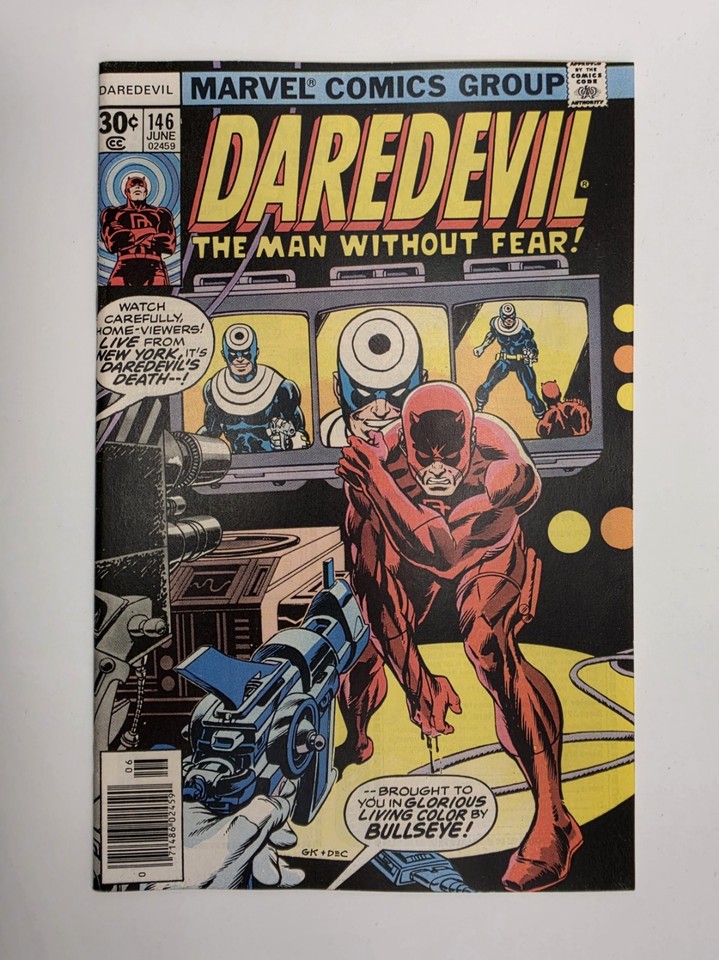 Daredevil #146 Marvel 1977 / Classic Gil Kane Bullseye Cover & Art ...