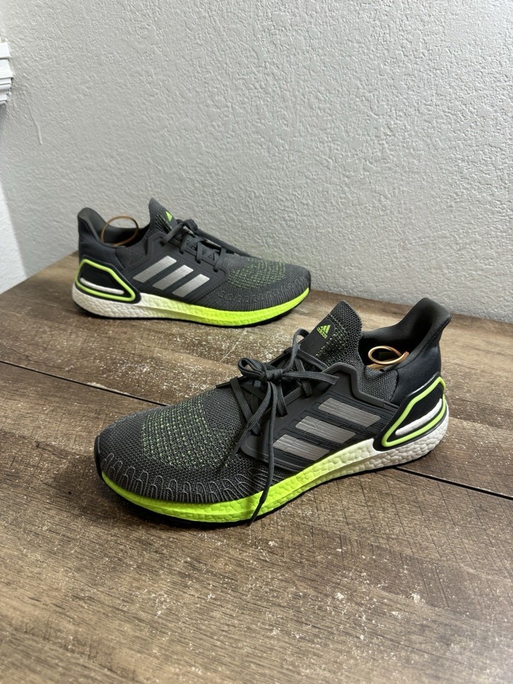 Adidas Ultra Boost 20 Shoes Mens Sz 12 Gray Green Athletic Trainers ...