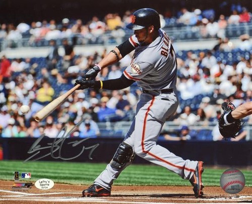 GREGOR BLANCO SIGNED GAME ACTION 8X10 PHOTO #2 - 2014 SAN FRANCISCO ...