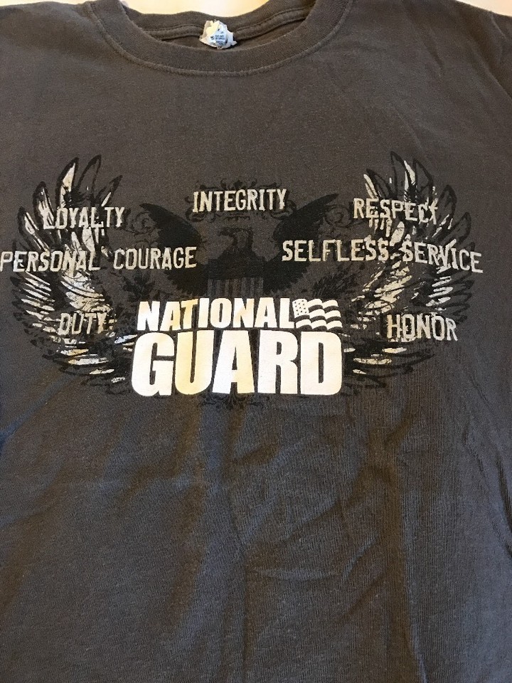 National Guard Tee Shirt Military T | eBay