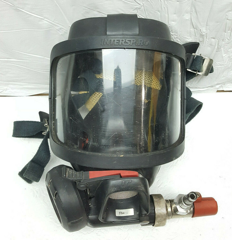 Interspiro Spiromatic S6 Frame & Face Mask Firefighter EMT EMS Fireman ...