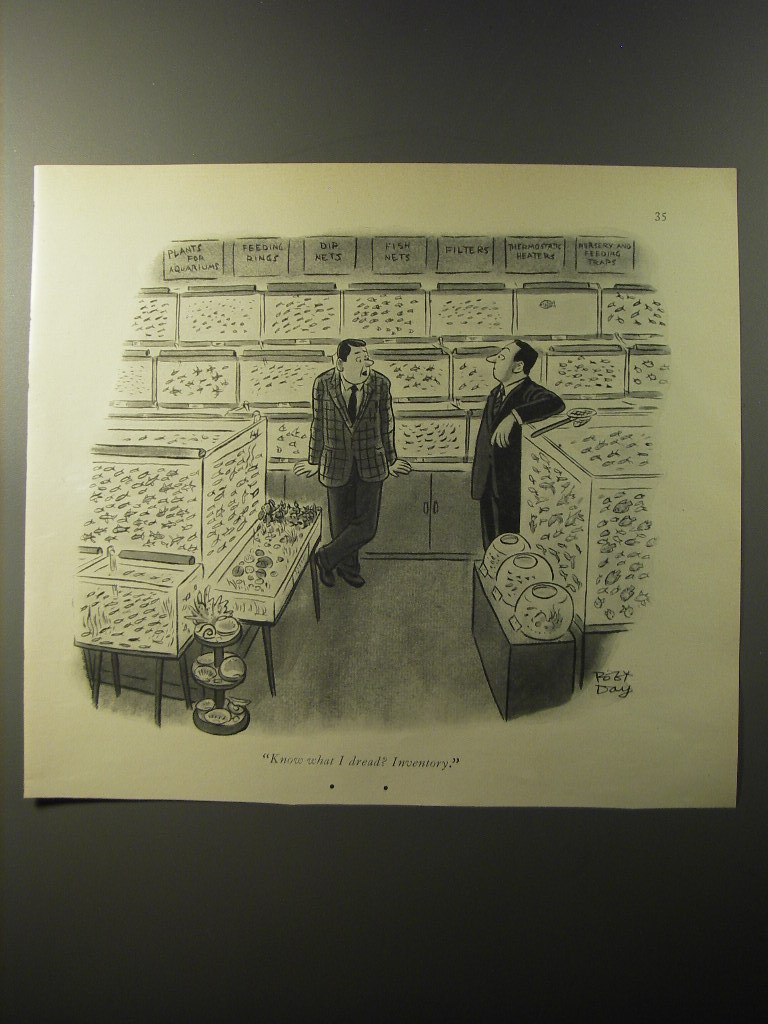 1953 Cartoon by Robert Day - Know what I dread? Inventory | eBay