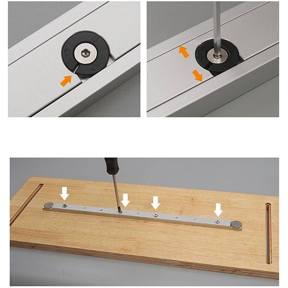 Aluminium Alloy Miter Bar Clamping Tool Slider Table Saw Gauge Rod ...