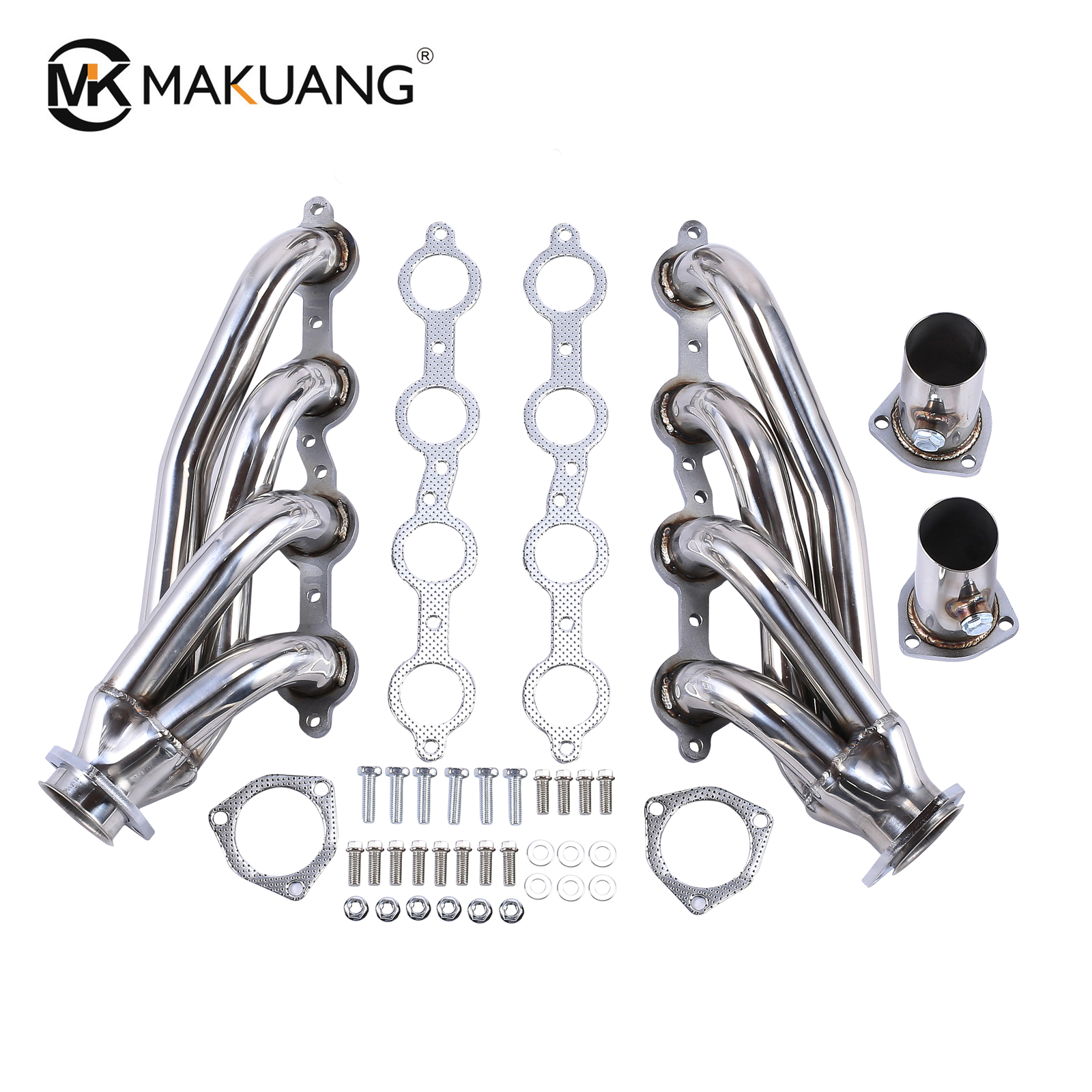 Shorty Stainless Manifold Header For Chevy LS1 LS2 LS3 LS6 LS7 Chevelle ...
