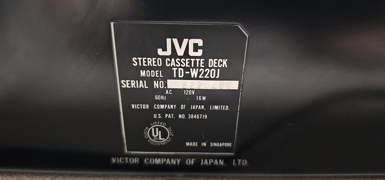 JVC TD-W220 Stereo Double Cassette Deck - Tested | eBay