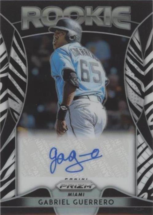 2019 Panini Prizm - Rookie Autographs Gabriel Guerrero #RA-GG Zebra ...