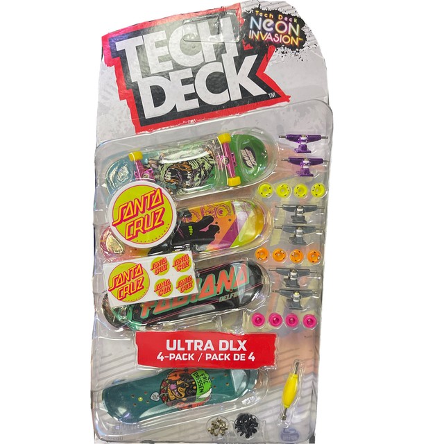 Tech Deck Santa Cruz Neon Invasion Ultra DLX 4-pack - Sg4 for sale ...