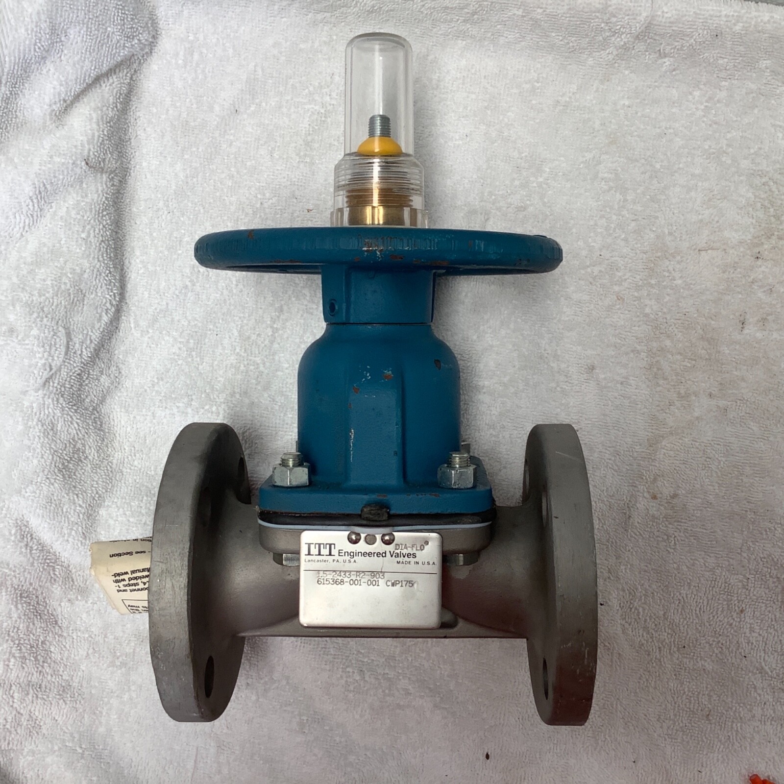 ITT Engineered Valves DIA-FLO 1.5 2433-R2-903 615368-001-001 CWP175 | eBay