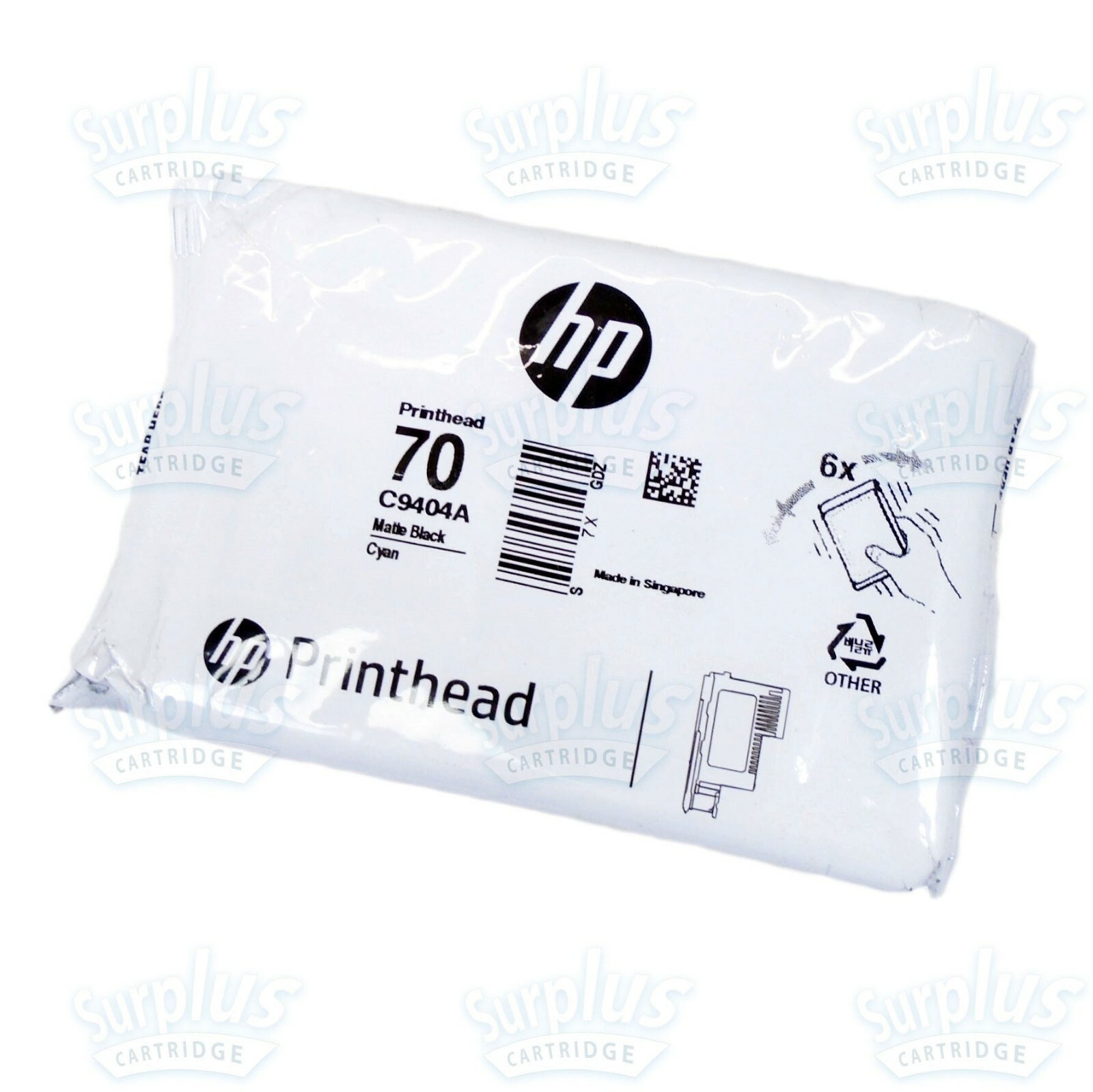 Genuine HP 70 Matte Black/Cyan Printhead PhotoSmart Pro B9180 8850 ...