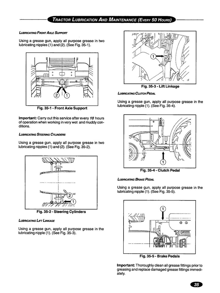 Tractor Operator Instruction Maintenance Manual Landtrac 280 DTC 360 ...