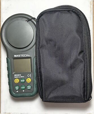 MASTECH MS6612 Digital Luxmeter Illuminometer Light Meter Foot Candle ...