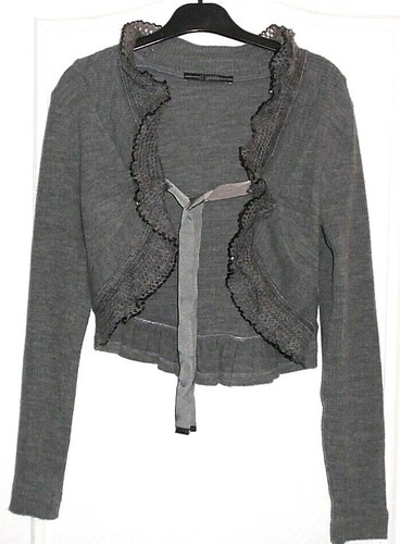 Joli gilet gris chiné JJ GARELLA T 1 TBE | eBay