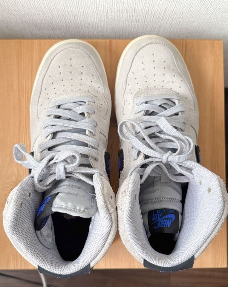 Nike Air Force 1 High 07 Wolf Gray Game Royal US size 10 New | eBay