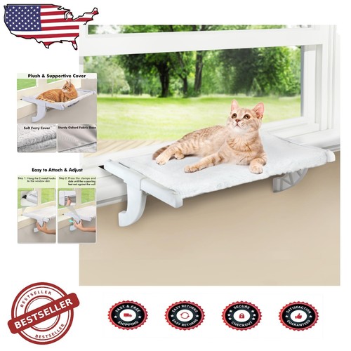 Luxurious Indoor Cat Perch – Sturdy Metal Frame with Adjustable ...
