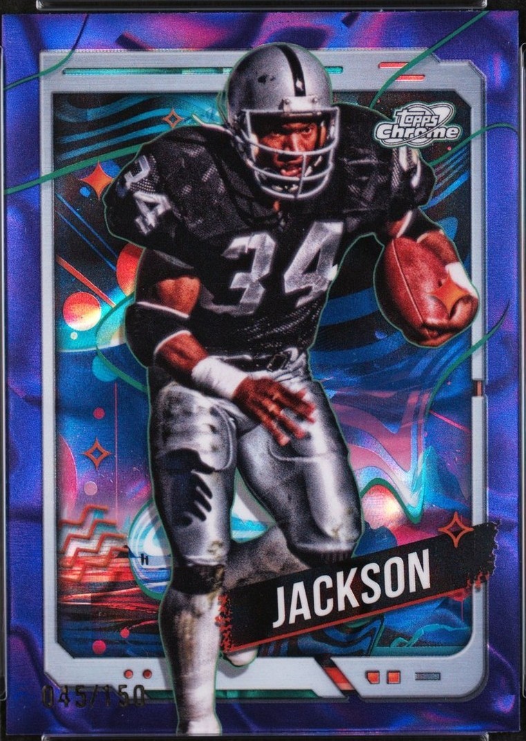 2024 Topps Cosmic Chrome - Bo Jackson #74 Purple Nebula Refractor /150 ...
