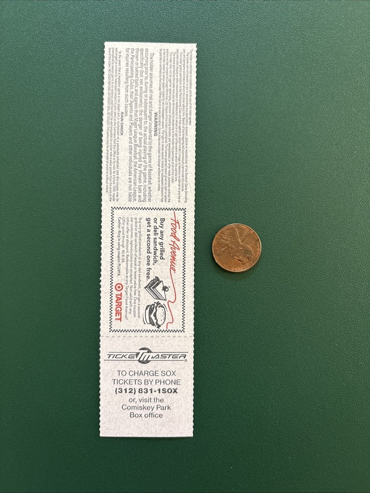 CAL RIPKEN JR 1995 Orioles White Sox ticket stub RICK KRIVDA MLB DEBUT ...