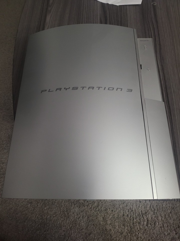 PLAYSTATION 3 (40GB) satin silver PS3 SONY from Japan Comes with cords ...