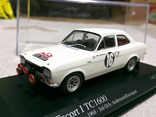 Mini Champs 1/43 Ford Escort Mk1 Tc1600 16 Sunremo Rally 1968Y White ...