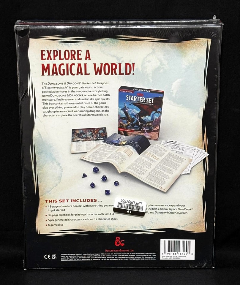 Dungeons & Dragons 5E Starter Set Dragons Of Stormwreck Isle NEW SEALED ...