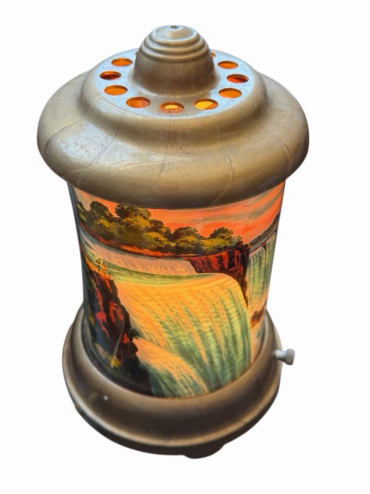 Vintage 1950 B. Leech Niagara Falls Motion Lamp Roto-Vue Lamp ...
