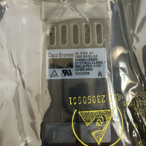 BRAND NEW! 30-0759-01 Cisco WS-G5484 GBIC 1000BASE-SX Transceiver ...