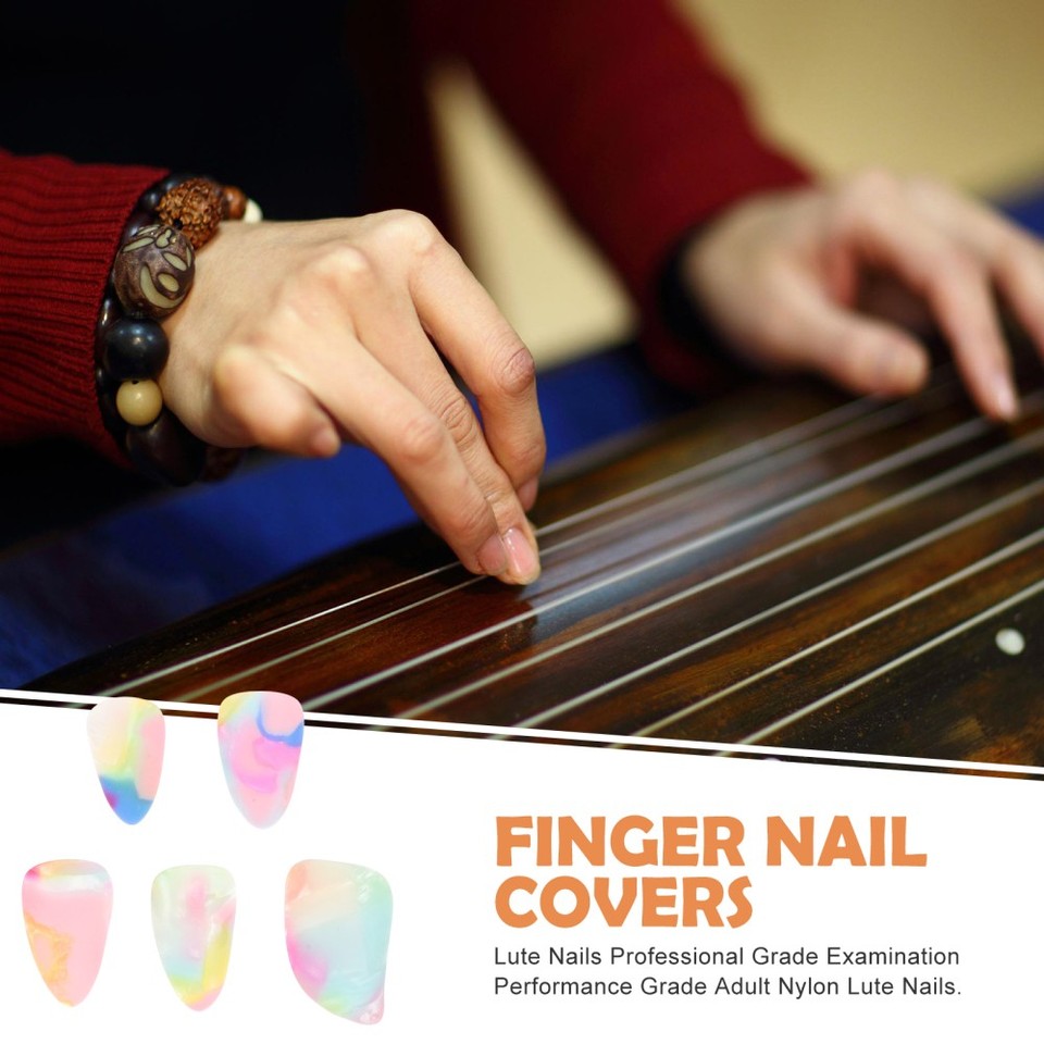 Playing The Pipa Nails Fingernail Protector Fingertip Protective Covers ...