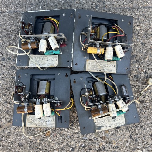 Lot of 4 Vintage IBM Wall Mount Fire Alarm / Bell School or Factory RVF ...