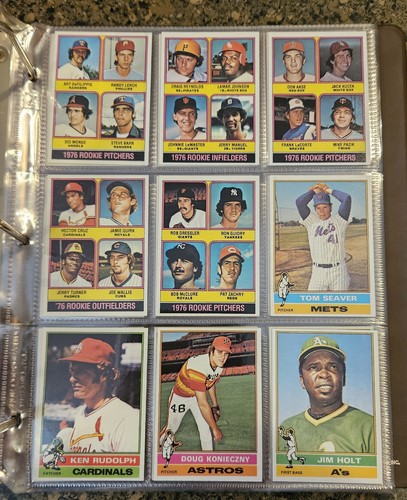 1976 Topps Baseball Complete Set 1-660 + Traded Set IN BINDER NM/MT ...