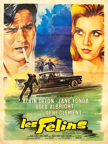 Affiche / Poster 120x160 cm "Les félins" Alain Delon / René Clément ...