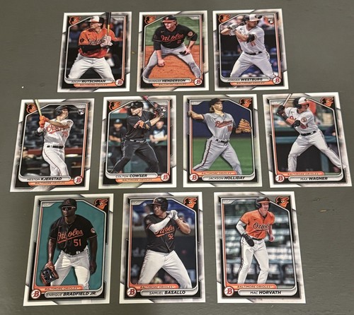2024 Topps Bowman Paper Team Set and Prospects - Baltimore Orioles ...