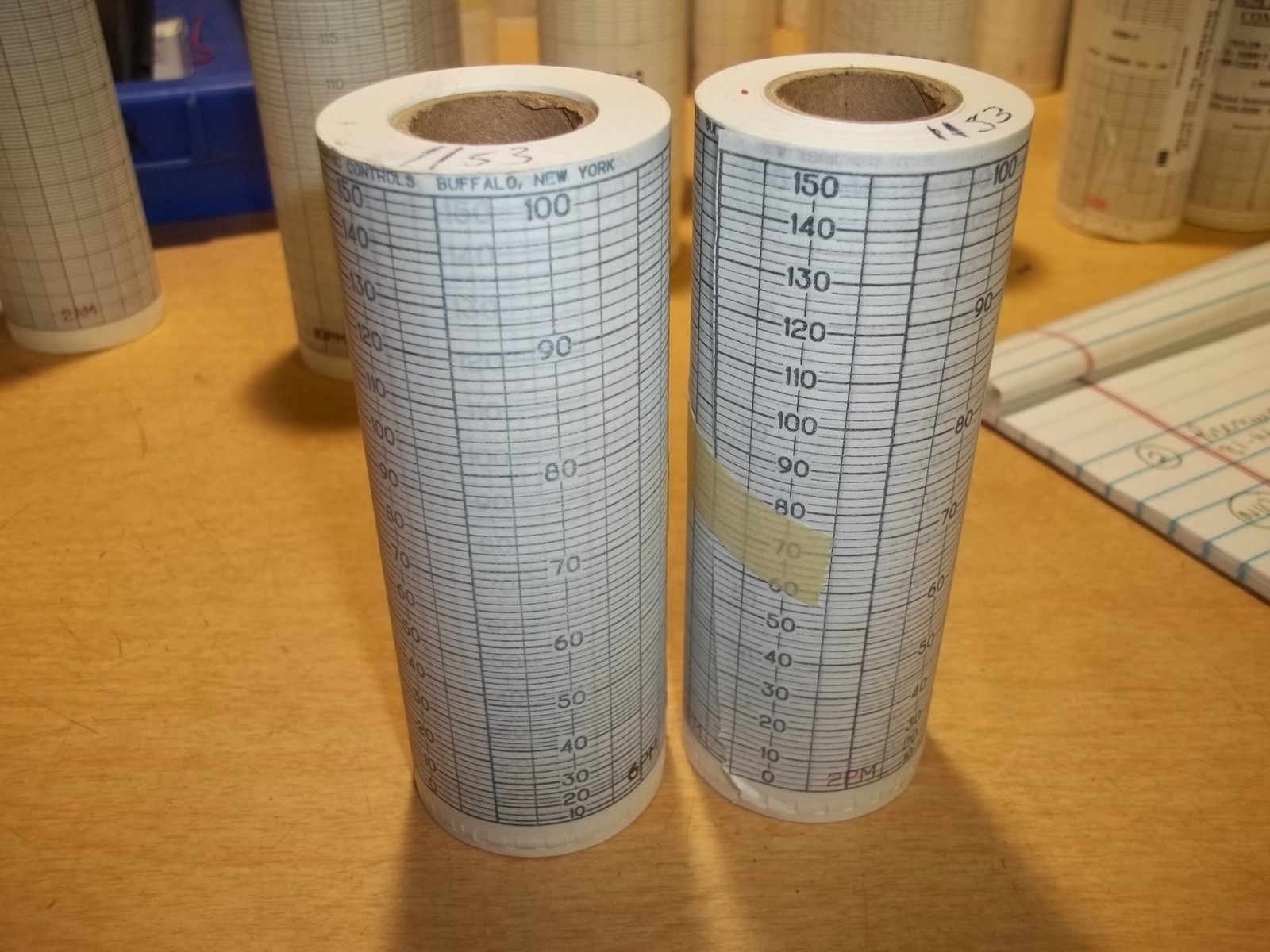 NEW Chart Recorder Paper Roll # 1153, Lot of 2 Rolls *FREE SHIPPING* | eBay