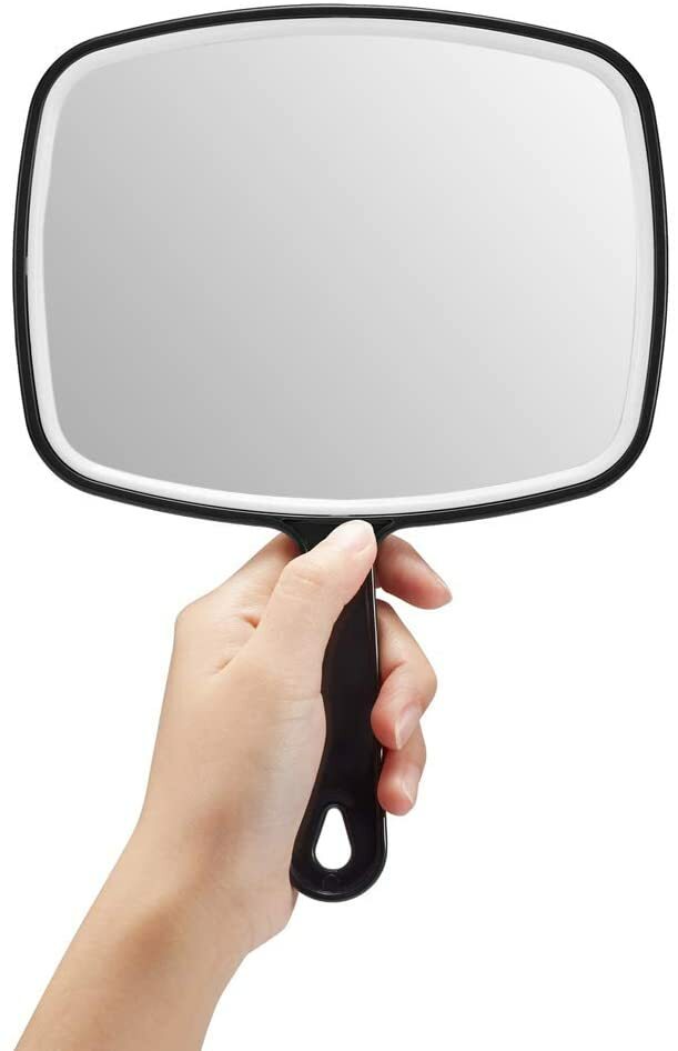 Hand Held Mirror Professional Salon Style Handheld Vanity Mirror Makeup ...
