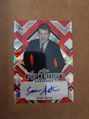 Sean Astin /3 Red Ice Autograph Card 2022 Leaf Pop Century Lord Of ...