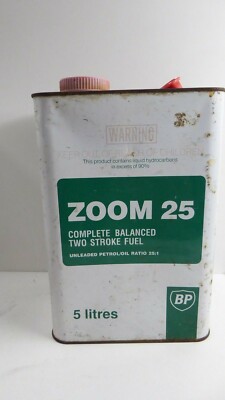 VINTAGE BP ZOOM 25 PETROL TIN CAN | eBay Australia