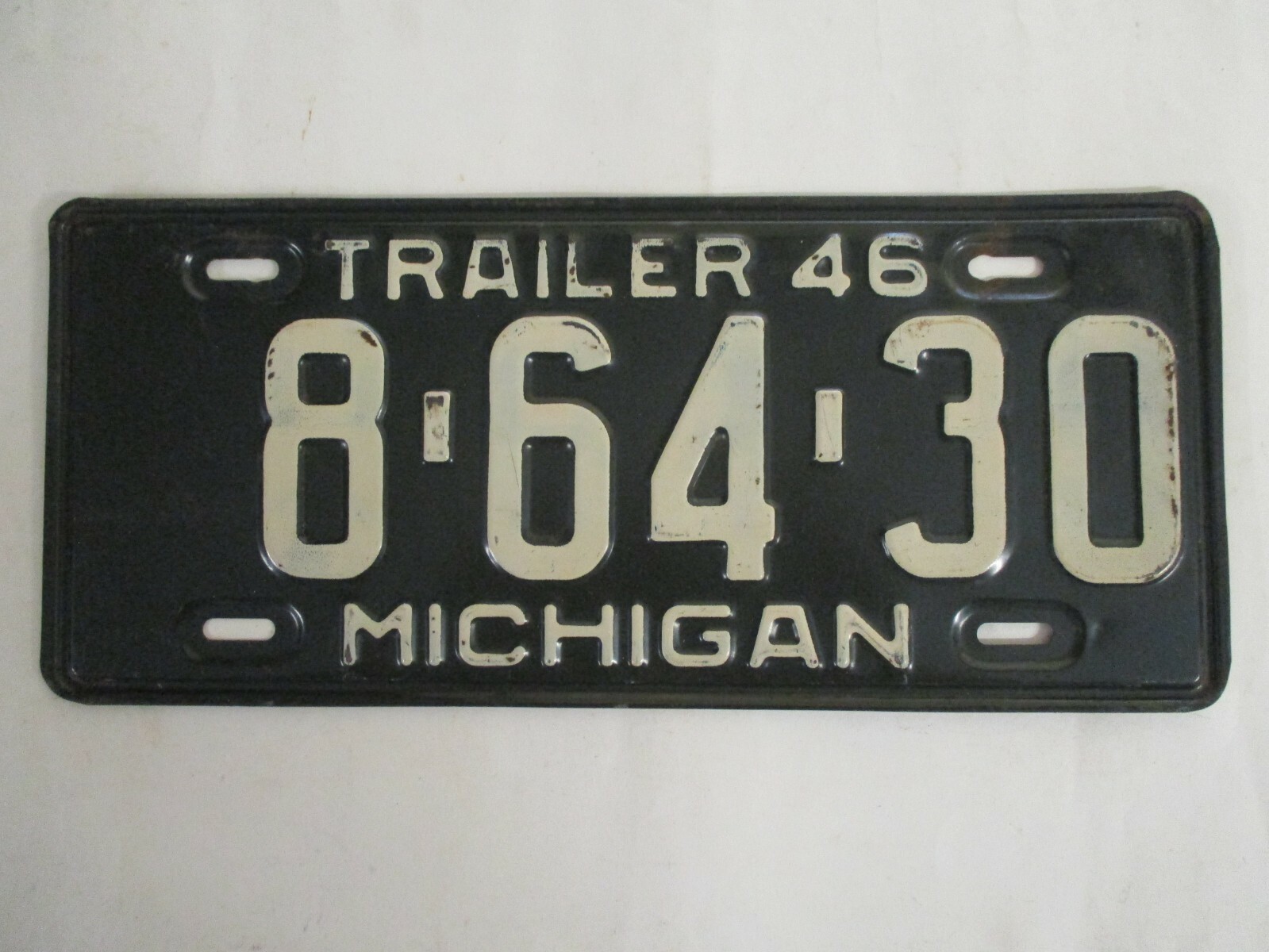 NICE 1946 Michigan TRAILER License Plate Tag | eBay