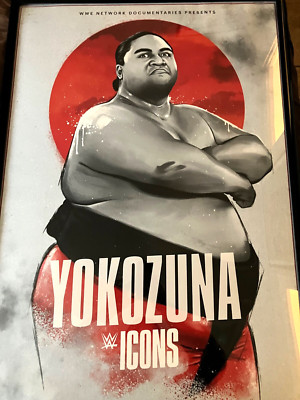 WWE Icons 24x36 Poster Yokozuna. Very Rare! Excellent Condition! | eBay