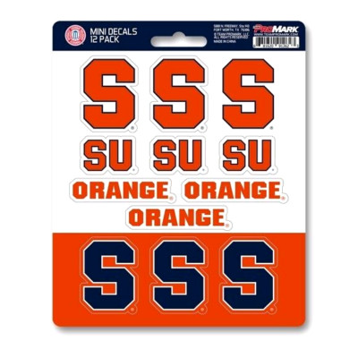 Syracuse Orange Vinyl Die-Cut Sticker Set / Decal Sheet *Free Shipping ...