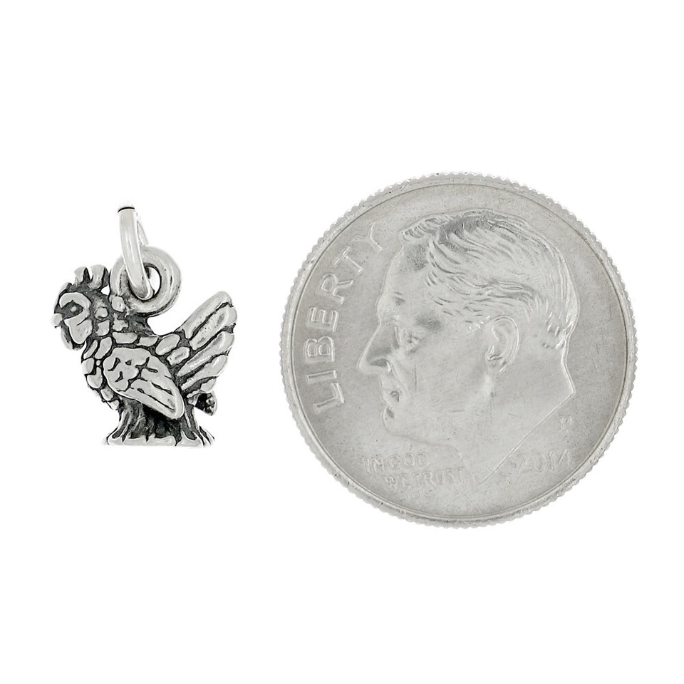 Sterling Silver 3D Chicken Hen Bird Charm or Pendant | eBay