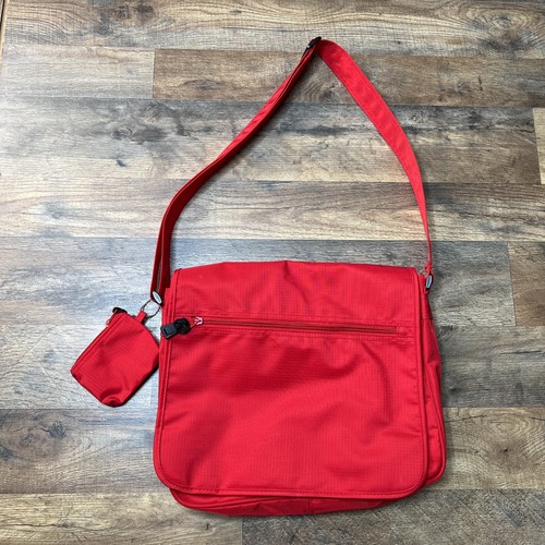 Sonoma Red Rip Stop Nylon Small Messenger Style Bag Preowned | eBay