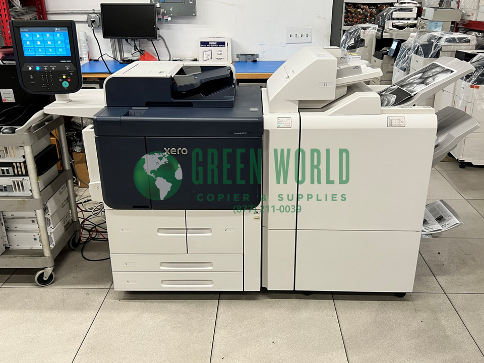 Xerox PrimeLin B9100 B&W Press with Production Booklet Maker Finisher ...