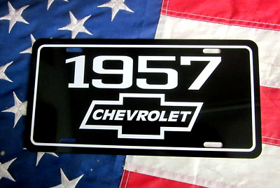 1957 Chevy license plate car tag 57 Chevrolet Bel Air Nomad Corvette ...