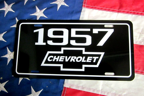 1957 Chevy license plate car tag 57 Chevrolet Bel Air Nomad Corvette ...