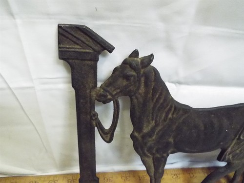 Cast Iron Wall Equestrian Coat Hat Rack Hook Farrier Horse Shoe ...